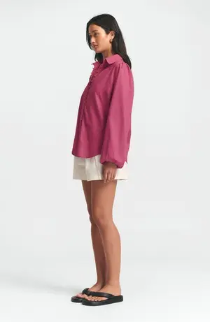 ST MRLO Pico Blouse - Raspberry Red