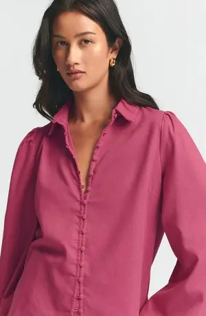 ST MRLO Pico Blouse - Raspberry Red