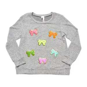 MALIBU SUGAR Hacci Sweatshirt - Heather Gray