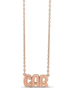 SHYMI Helium Script Necklace - Rose