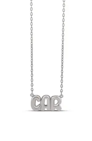 SHYMI Helium Script Necklace - Silver