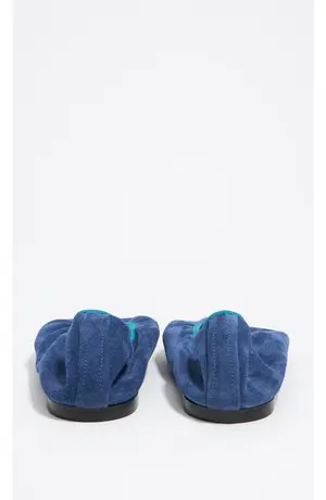 Bimba Y Lola Pointed Toe Ballerina - Denim Blue