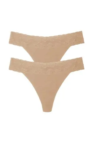 Natori Bliss Perfection Thong 2-pack - Buff