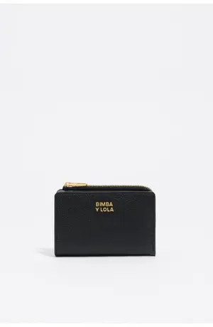 Bimba Y Lola Rigid Leather Wallet - Black