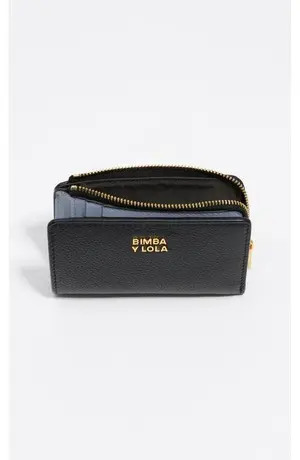 Bimba Y Lola Rigid Leather Wallet - Black