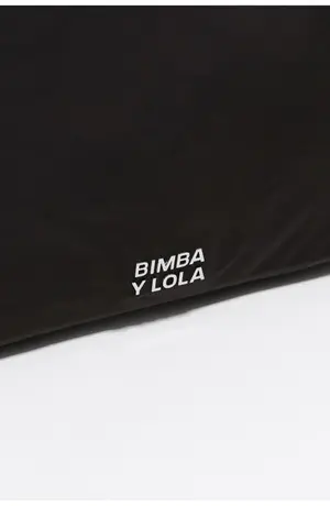 Bimba Y Lola Nylon Pocket Bucket Bag - Charcoal