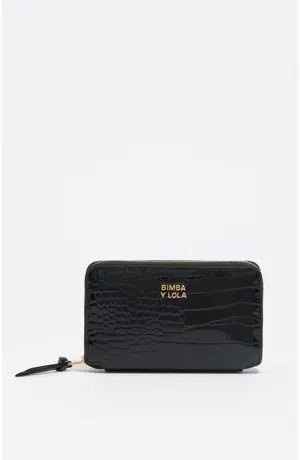 Bimba Y Lola Textured Wallet - Black