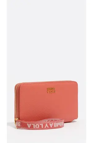 Bimba Y Lola Leather Rigid Upper Wallet Chewing Gum Pink