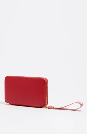 Bimba Y Lola Leather Rigid Upper Wallet - Red