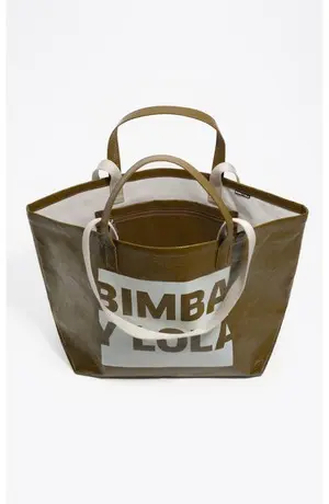 Bimba Y Lola Large Shopper Bag - Khaki