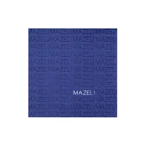 JOLLITY & CO Mazel Print Cocktail Napkins - Navy Blue