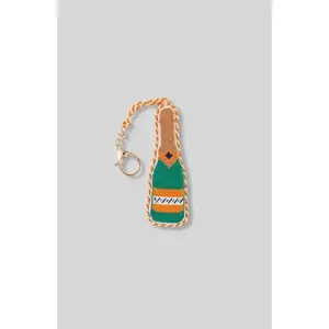 FURBISH Needlepoint Bag Charm Champagne Bottle