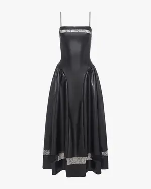 WeWoreWhat Lace Panel Corset Midi Dress