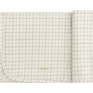 ELY'S & CO. Modal French Terry Plaid Sheep Collectionblanket - Beige