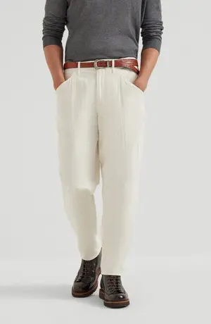 Brunello Cucinelli Chevron Trousers