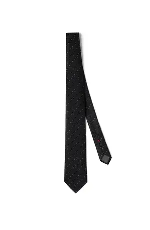 Brunello Cucinelli Necktie With Pattern - Anthracite