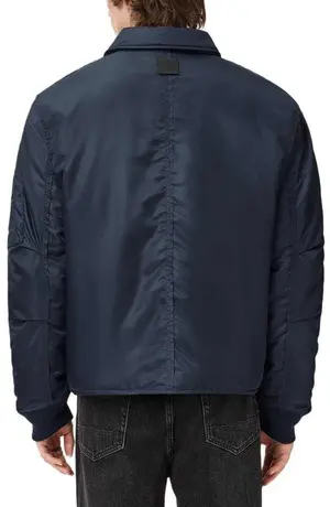 ALLSAINTS Fallon Nylon Bomber Jacket - Moonlit Blue
