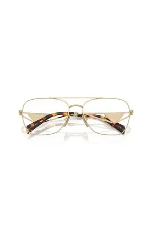 Prada 57mm Pilot Optical Glasses