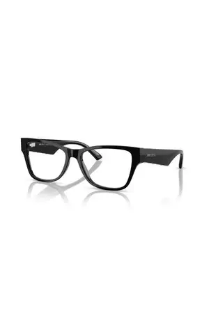 JIMMY CHOO 54mm Rectangle Eyeglasses - Black