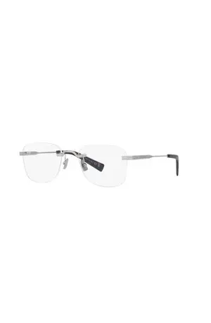 Saint Laurent 53mm Rimless Round Optical Glasses - Silver