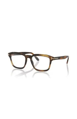 TOM FORD 54mm Rectangle Eyeglasses - Tortoise