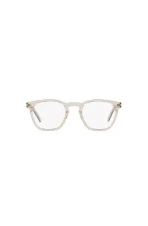 Saint Laurent 49mm Round Optical Glasses - Brown