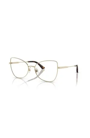 JIMMY CHOO 55mm Butterfly Optical Glasses - Gold