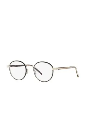 Saint Laurent 49mm Round Optical Glasses - Tortoise