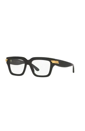 Bottega Veneta 53mm Rectangle Optical Glasses - Black