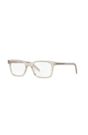 Saint Laurent 51mm Rectangle Optical Glasses - Brown
