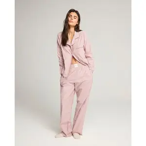 NUDEA The Classic Pj Set - Mulberry Stripe