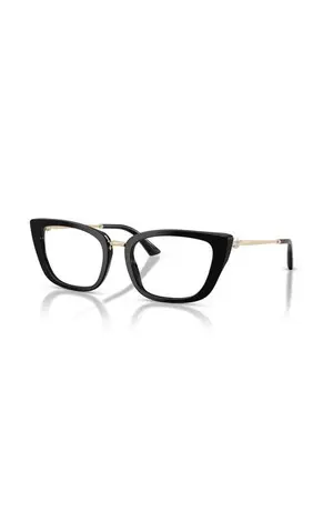 JIMMY CHOO 52mm Cat Eye Optical Glasses - Black