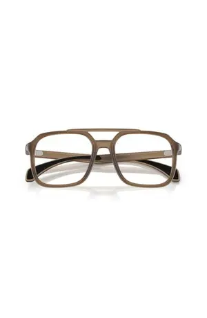 Moncler 54mm Square Optical Glasses - Brown
