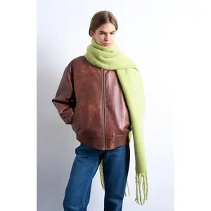 Topshop Sydney Blanket Scarf - Medium Green