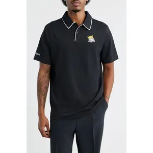 MALBON Fairway Monarch Piqué Performance Golf Polo