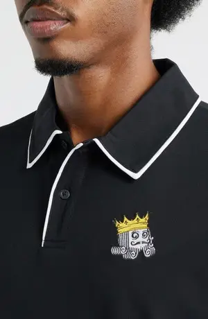 MALBON Fairway Monarch Piqué Performance Golf Polo