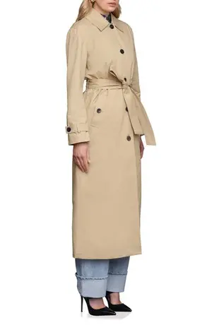 Avec Les Filles Belted Longline Trench Coat