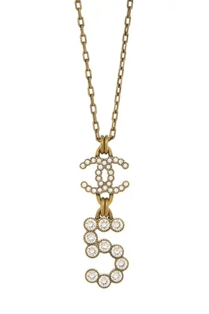 Chanel Crystal 'cc' No. 5 Necklace