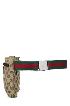 Gucci Original Gg Canvas Double Pocket Waist Pouch