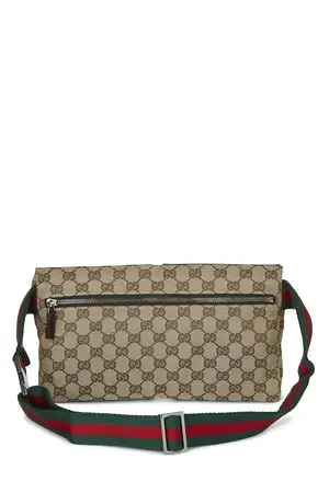 Gucci Original Gg Canvas Double Pocket Waist Pouch