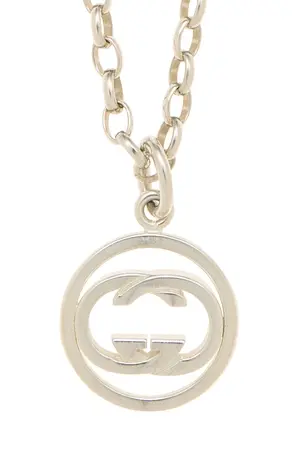 Gucci Interlocking Gg Necklace - Silver