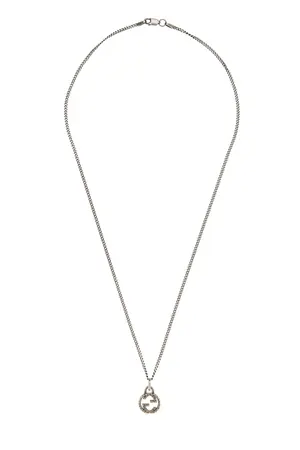 Gucci Interlocking Gg Necklace - Silver
