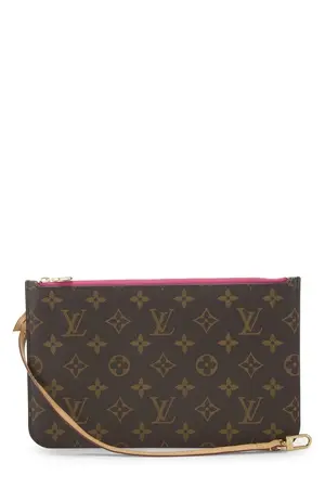 LOUIS VUITTON Louis Vuitton Monogram Neverfull Pouch MM NM Pink