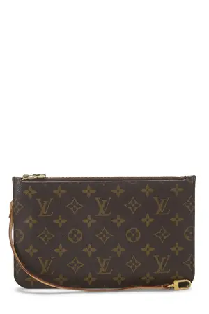 LOUIS VUITTON Louis Vuitton Monogram Neverfull Pouch MM NM Yellow