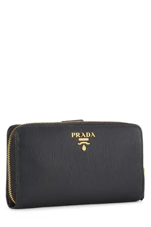 Prada Vitello Move Zip Around Wallet