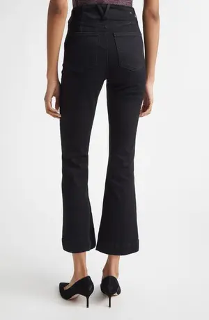 Veronica Beard Carson Seamed High-waist Flare Jeans