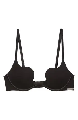 FLEUR DU MAL Le Stretch U-neck Underwire Plunge Bra - Black