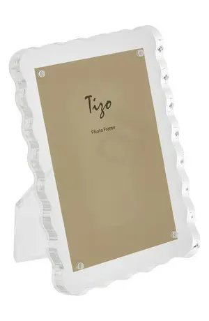 TIZO Wave Lucite® Easel Picture Frame - Clear