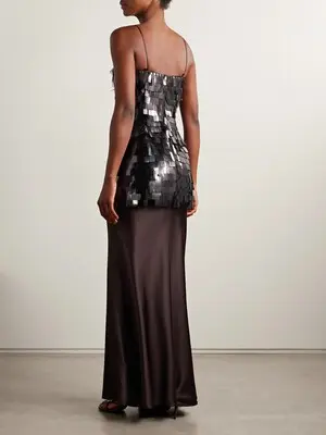 Staud Mesa Paillette-embellished Maxi Dress