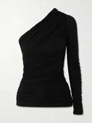 AGOLDE Annette One-shoulder Top - Black